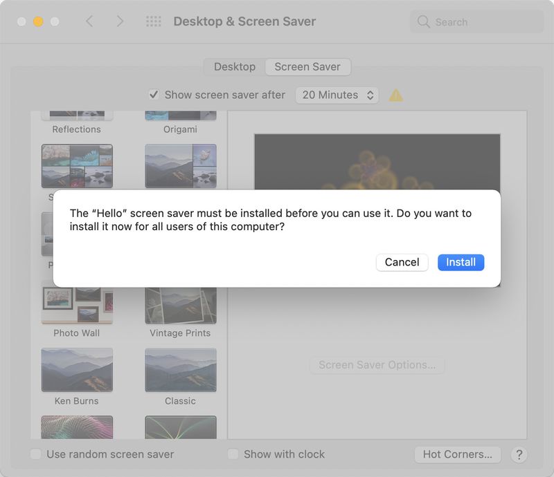 Apple Adds New 'Hello' Screen Saver in macOS Big Sur 11.3 - MacRumors