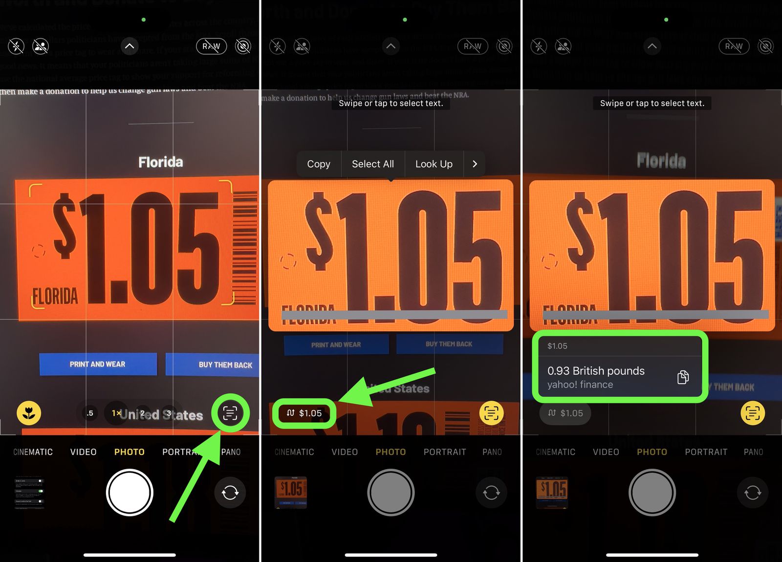 How to Get a Currency Conversion Using Your iPhone's Camera - MacRumors