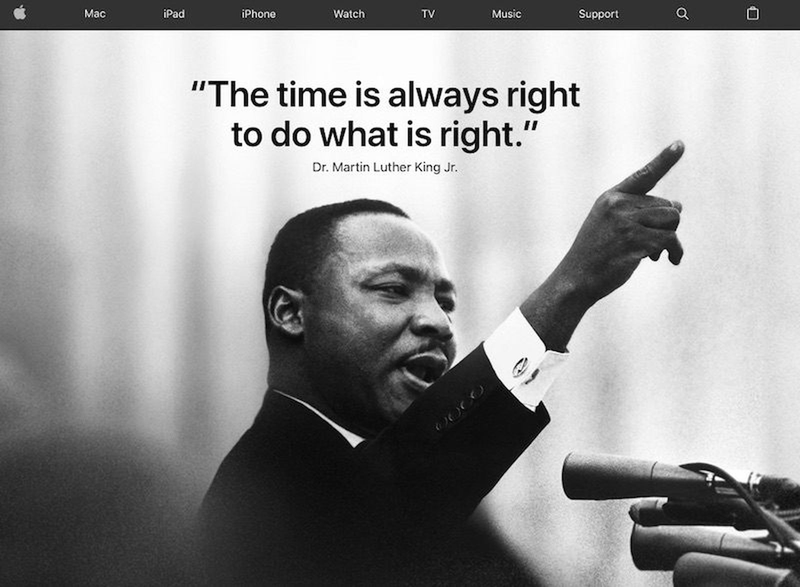 Apple and Tim Cook Honor the Life of Dr. Martin Luther King, Jr ...