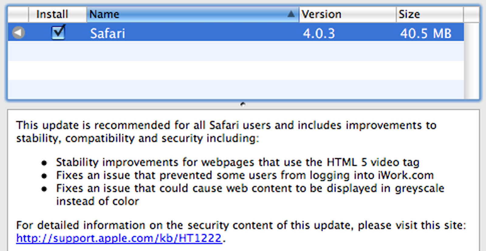 Apple Releases Safari 4.0.3 - MacRumors