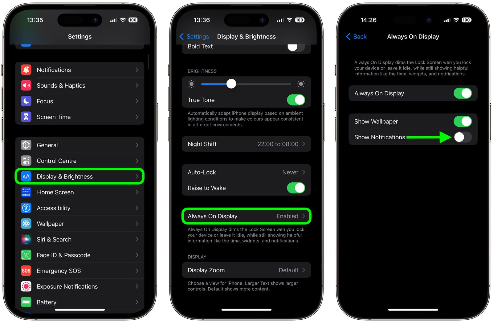 iPhone 14 Pro: How to Hide Notifications When Always On Display Is ...