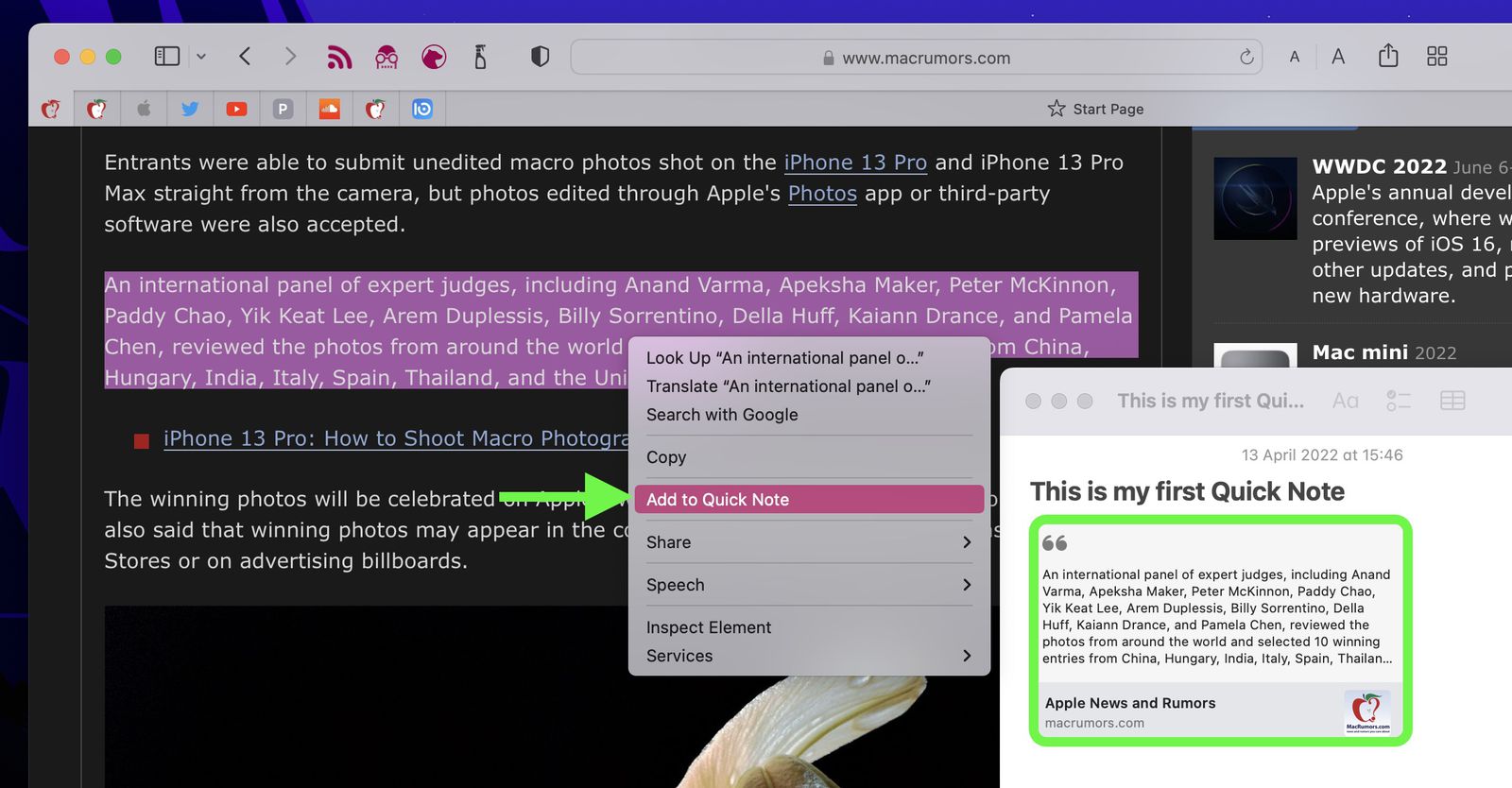 How to Use Quick Notes in macOS - MacRumors