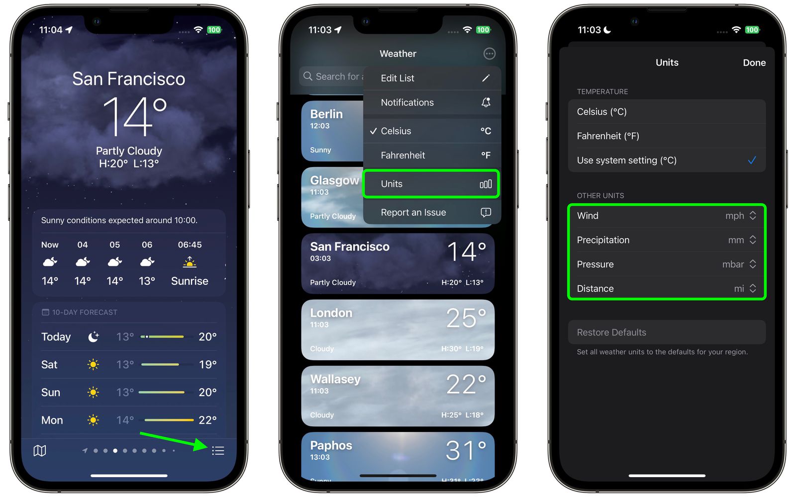 iOS 17: How to Switch Measurement Units in the Weather App - MacRumors