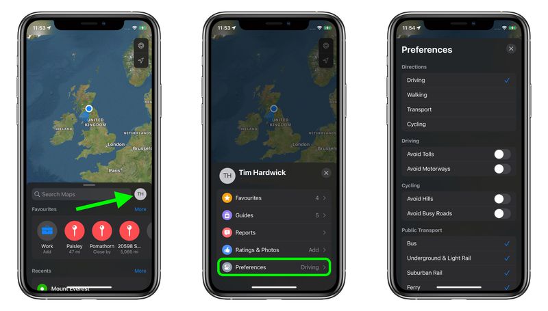 iOS 15: How to Find User Settings in Maps - MacRumors