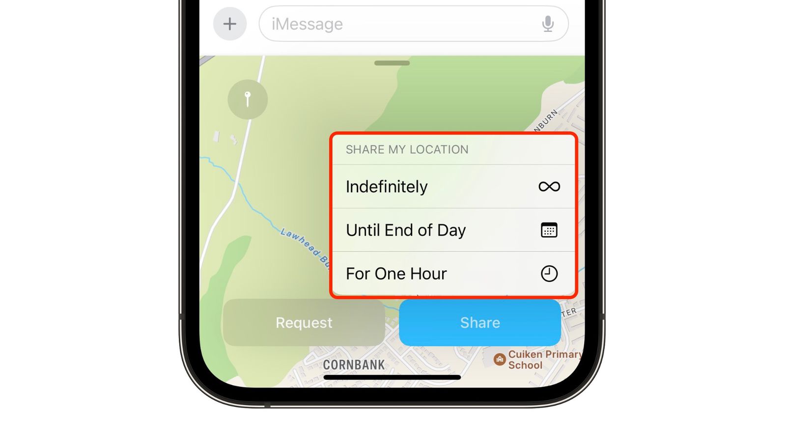 Ios 17 How To Share Your Location In The Messages App Macrumors