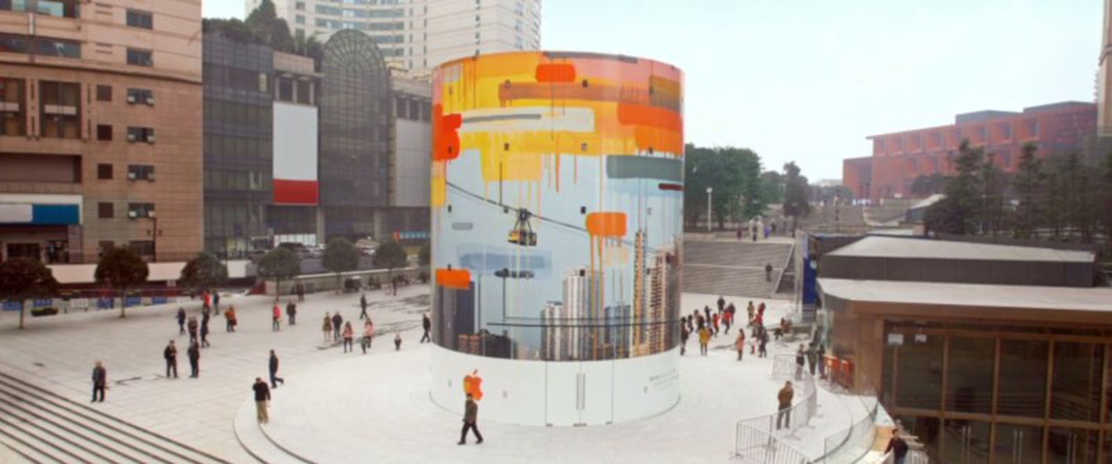 Apple China Posts Video Showing Creation of Mural for New Chongqing ...