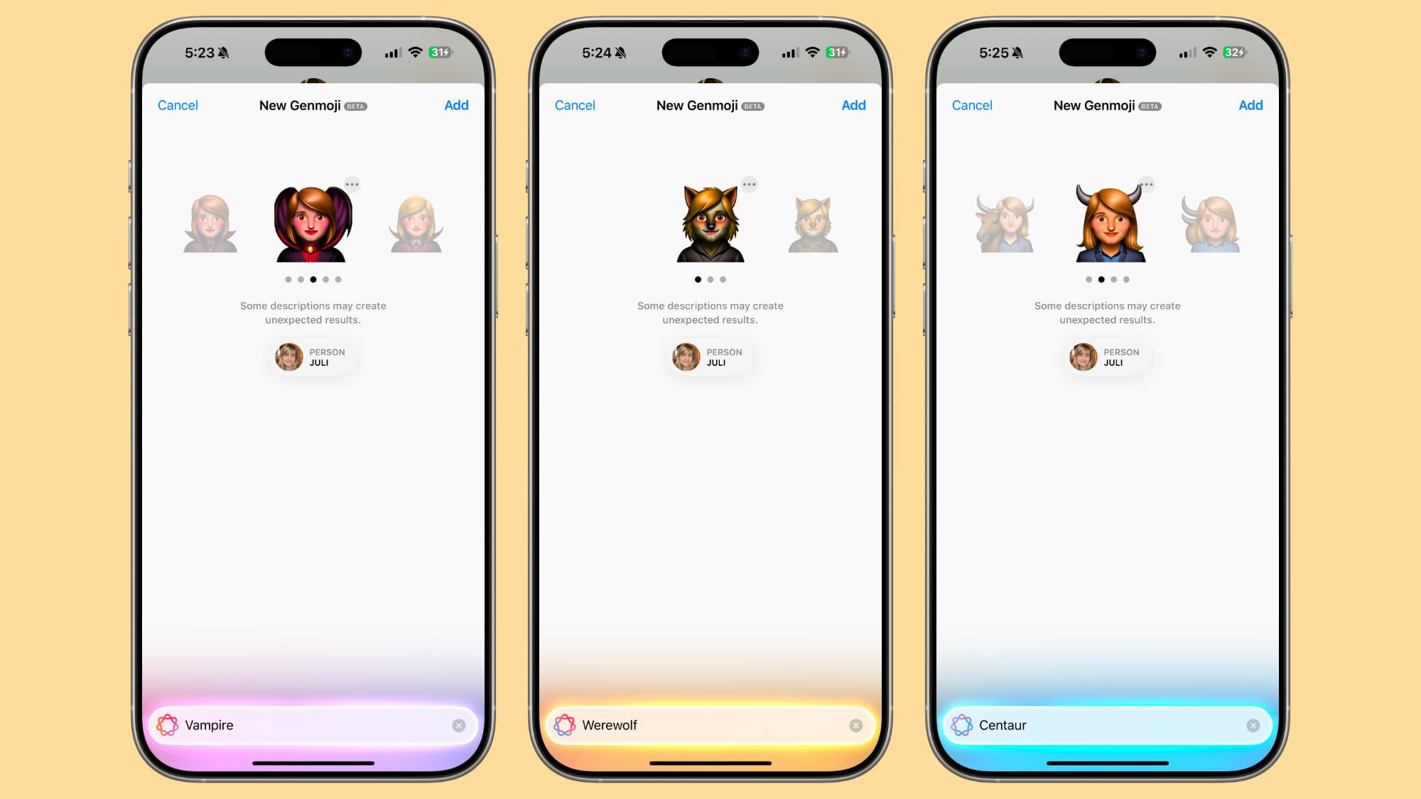What You Can and Can't Make With iOS 18.2's Genmoji Feature - MacRumors