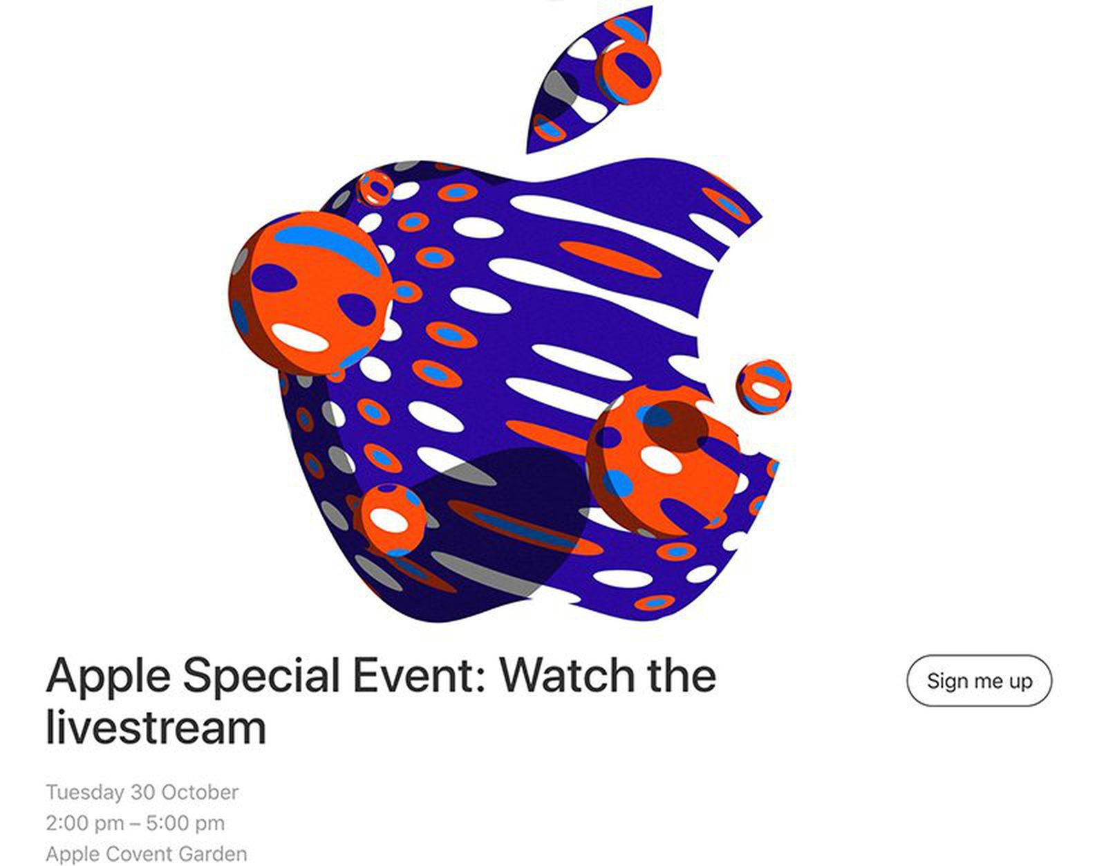 Apple Updates Events App for Apple TV Ahead of October 30th Keynote ...