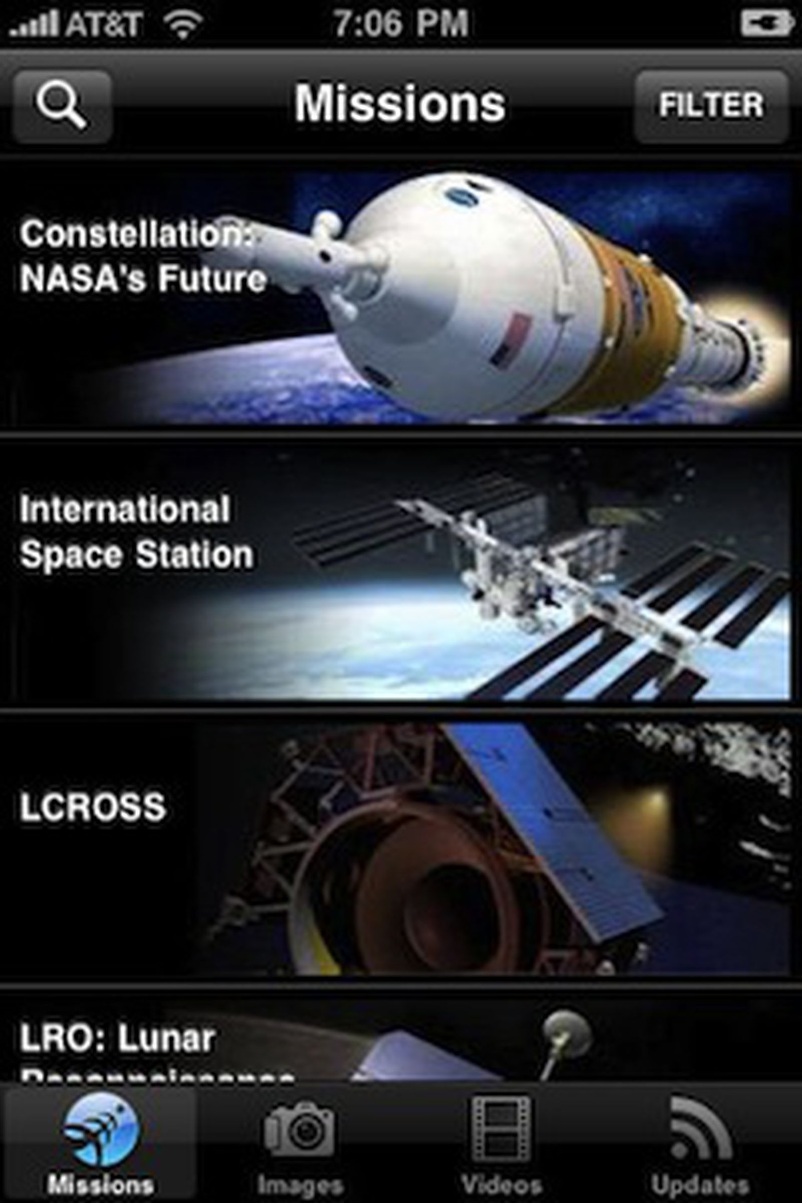 NASA iPhone Application Appears in App Store - MacRumors