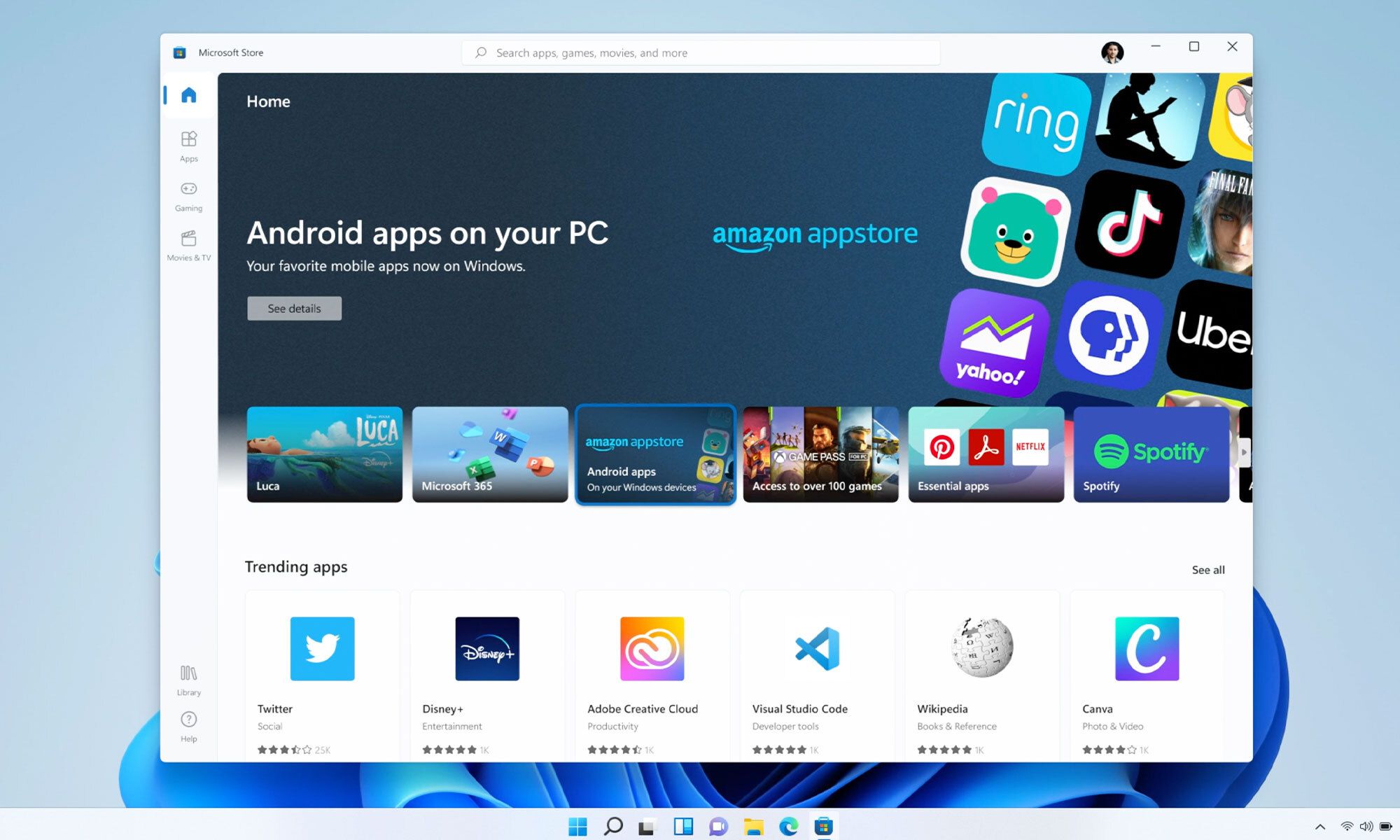 Windows 11 Will Run Android Apps From Amazon Appstore - MacRumors