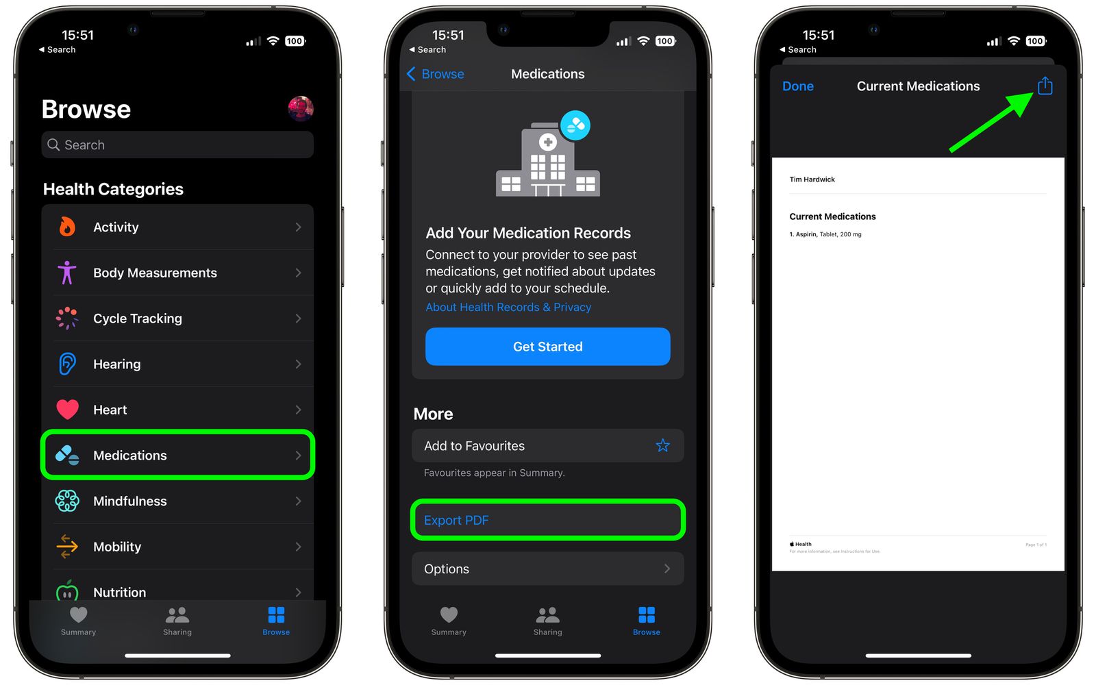 iOS 16: How to Share Your Medications List in the Health App - MacRumors