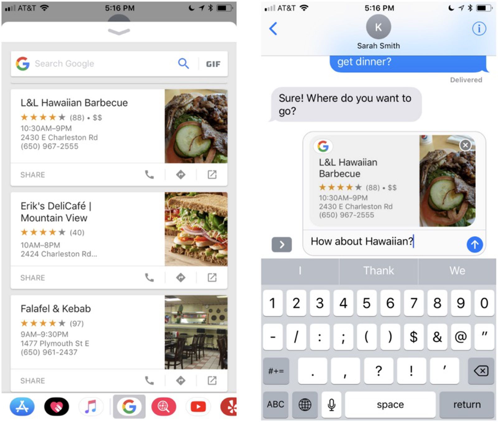 Google Search App Now Available for iMessage - MacRumors
