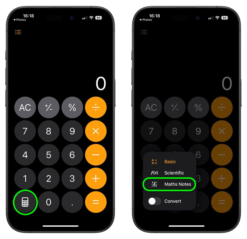 iOS 18: Use Math Notes in the Calculator App - MacRumors