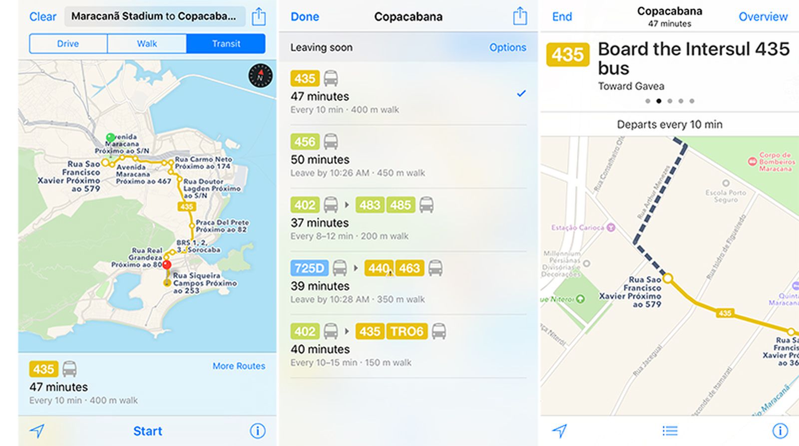 Apple Maps Gains Transit in Rio de Janeiro Ahead of Summer Olympics ...