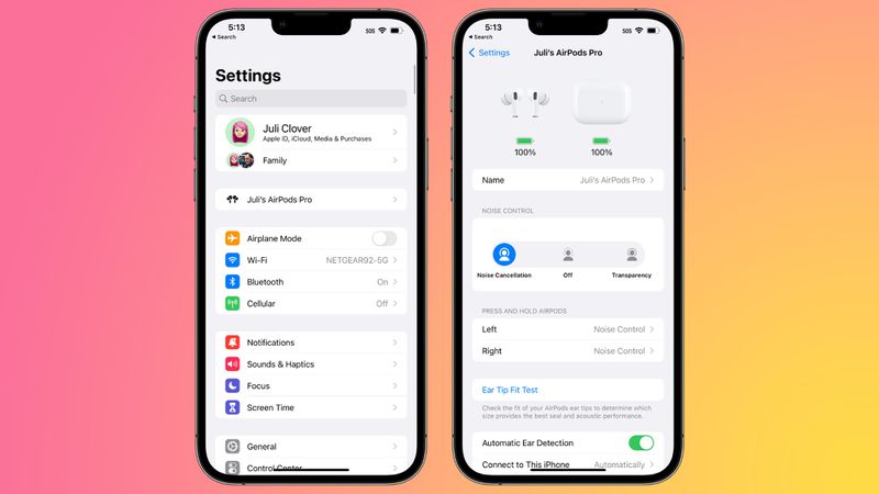iOS 16 Makes It Easier to Manage AirPods Settings - MacRumors