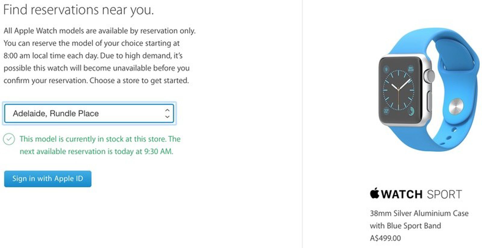 Apple Watch Now Available for Purchase in Apple Retail Stores - MacRumors