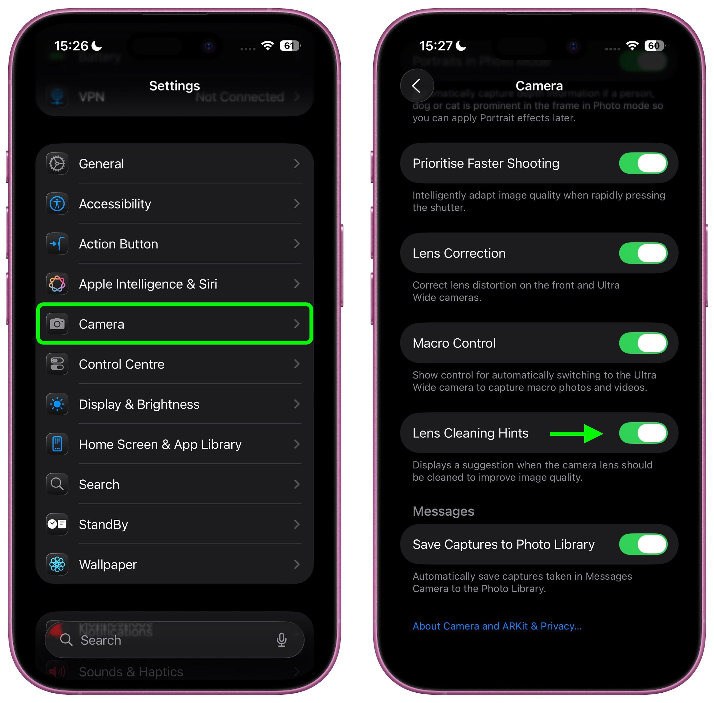 iOS 26: Keep iPhone Camera Lens Clean With This Smart Setting - MacRumors