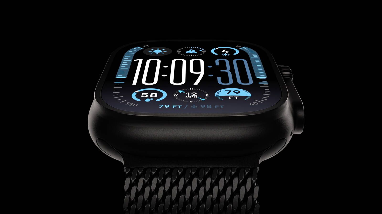 Apple Watch Ultra 2 Gets Satin Black Finish, Titanium Milanese Loop ...