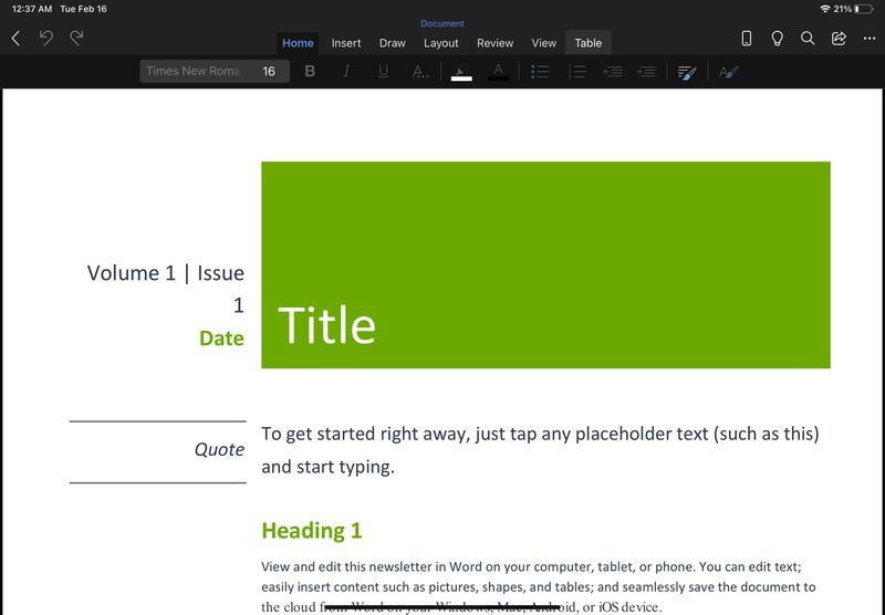 Microsoft's Unified Office App for Mobile Now Compatible With iPad ...