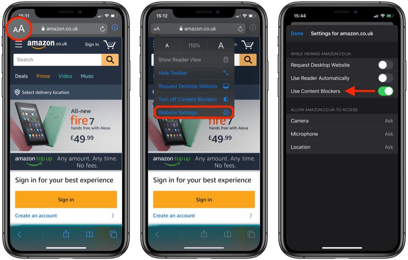 How to Disable Content Blockers for a Specific Website in Safari for iOS - MacRumors