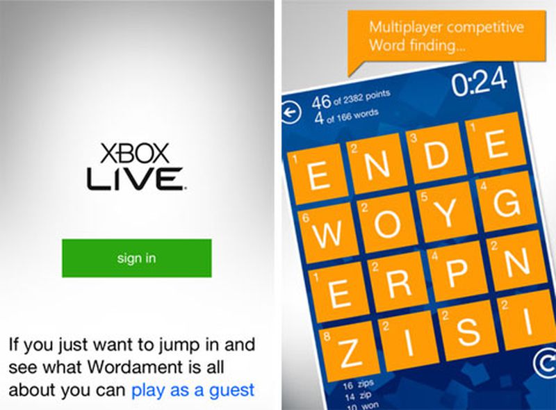 Microsoft Releases Wordament, the First iPhone Game with Xbox Live ...