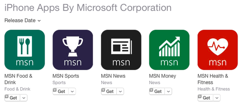 Microsoft's Expansion on iOS Continues With New MSN-Branded Apps ...