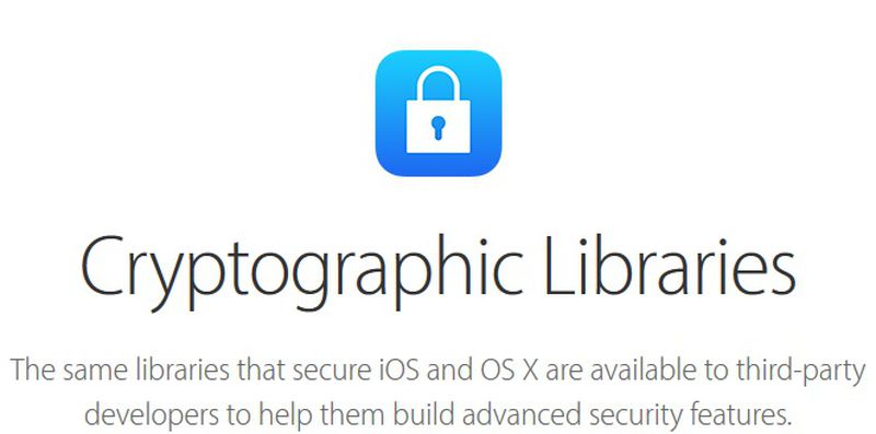 Apple Opens Cryptographic Libraries to Third-Party Developers to ...