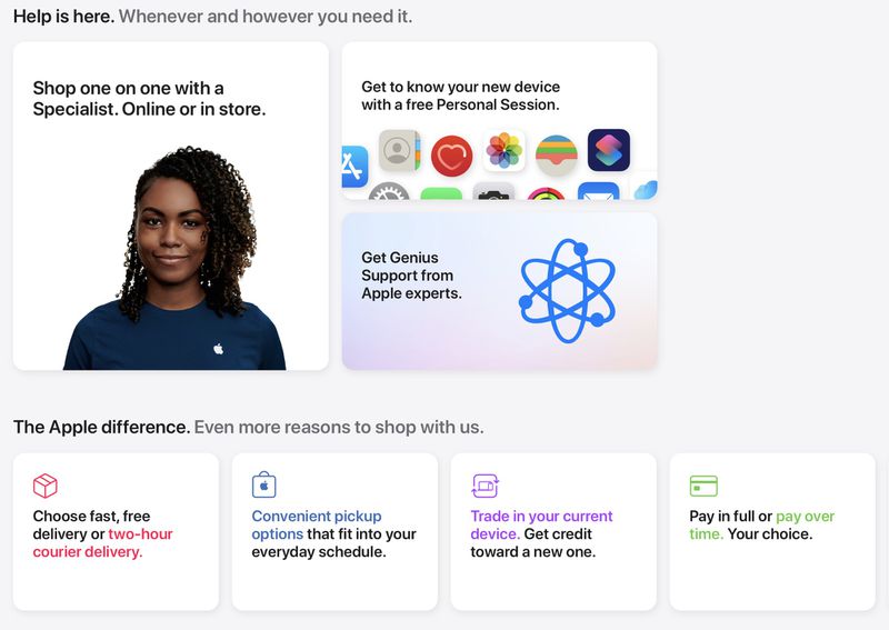 Apple's Website Gains Redesigned Store Section and Dedicated 'Store ...