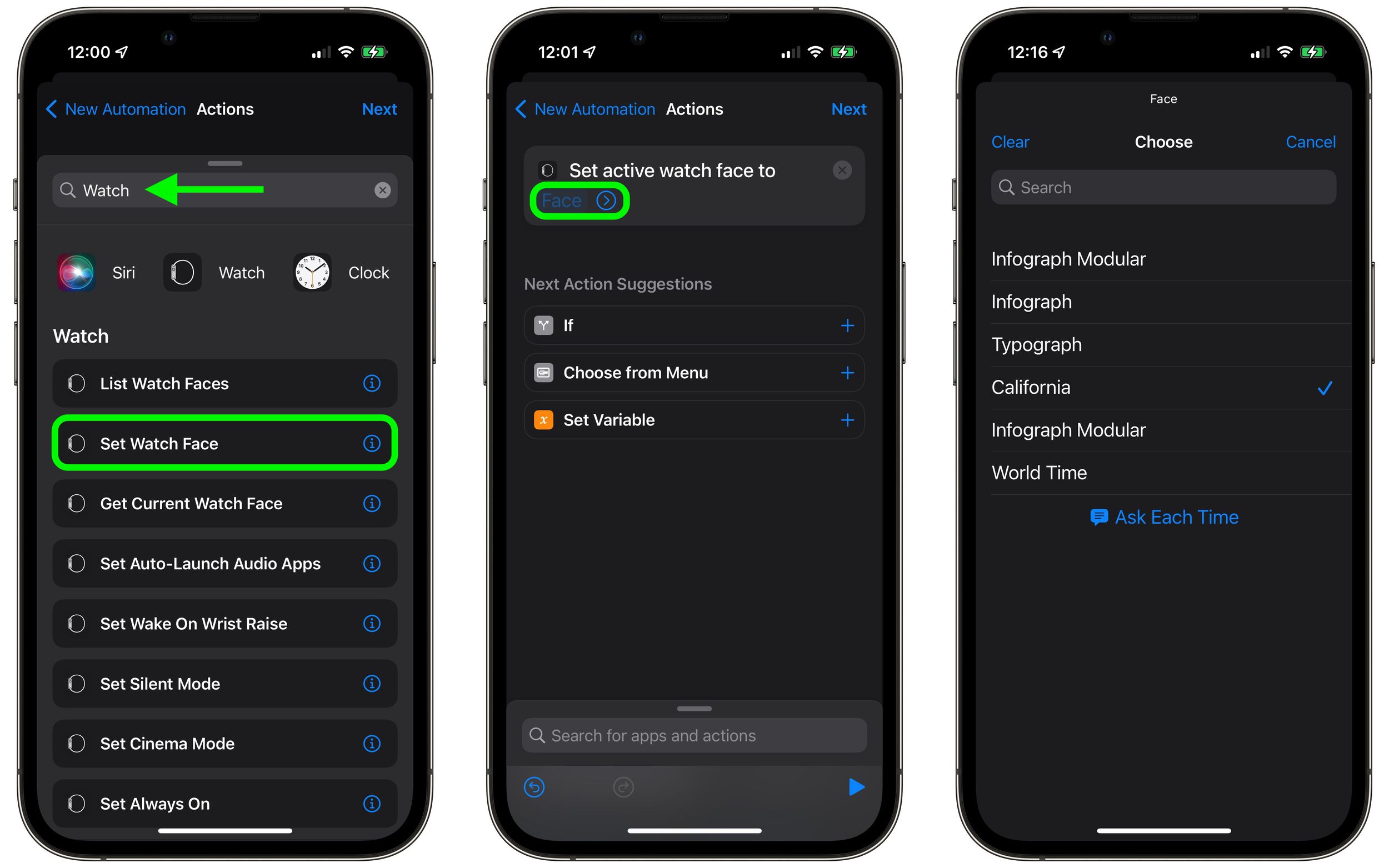 How to Automatically Change Your Apple Watch Face Based on Time or Location - MacRumors