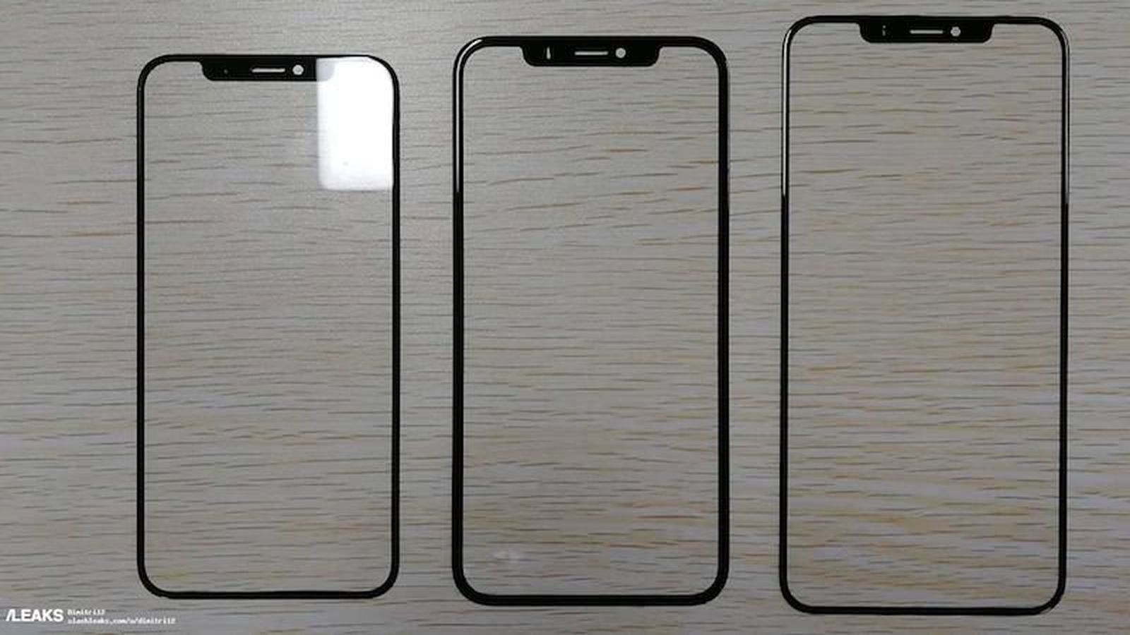 Front Glass Panels for 2018 iPhones Appear to Leak, Show Thicker Bezels ...