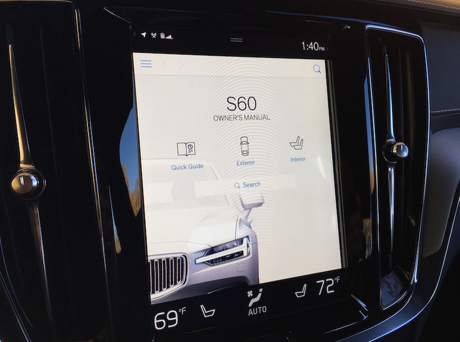 Review: Volvo's 2019 S60 Sedan Offers a Striking Sensus Infotainment ...