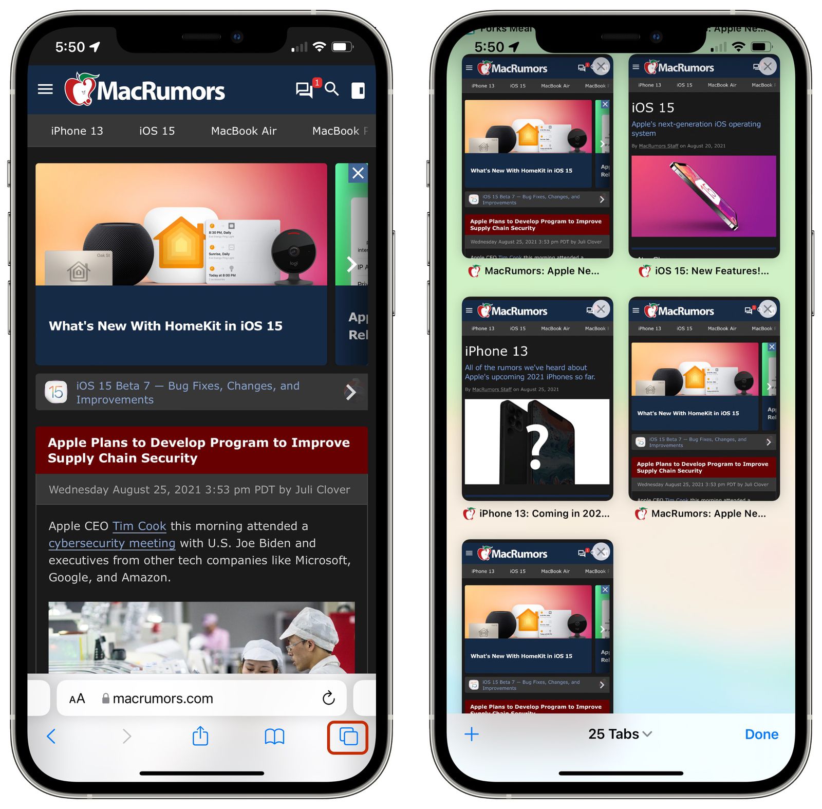 iOS 15 Safari Guide: Tabs, Extensions, Search Bar, and Other Changes ...