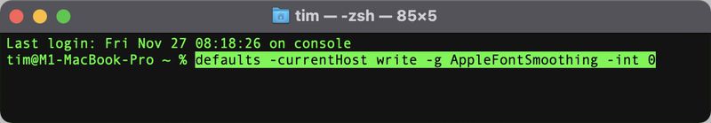 How to Adjust or Disable Font Smoothing in macOS Big Sur - MacRumors
