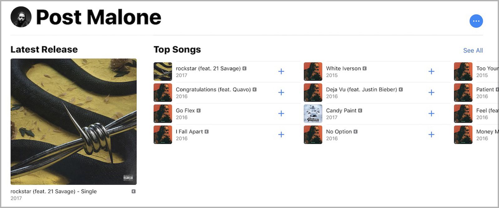 Rapper Post Malone Breaks Apple Music Record With Over 25M Streams of ...