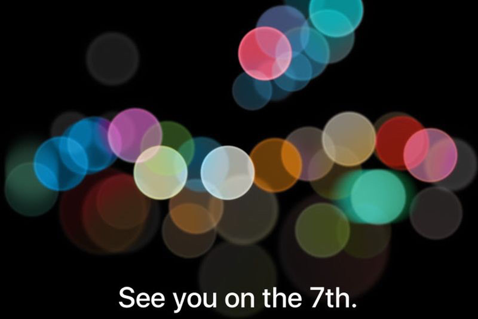 Apple Invites Media to September 7 Event: 'See You on the 7th' - MacRumors