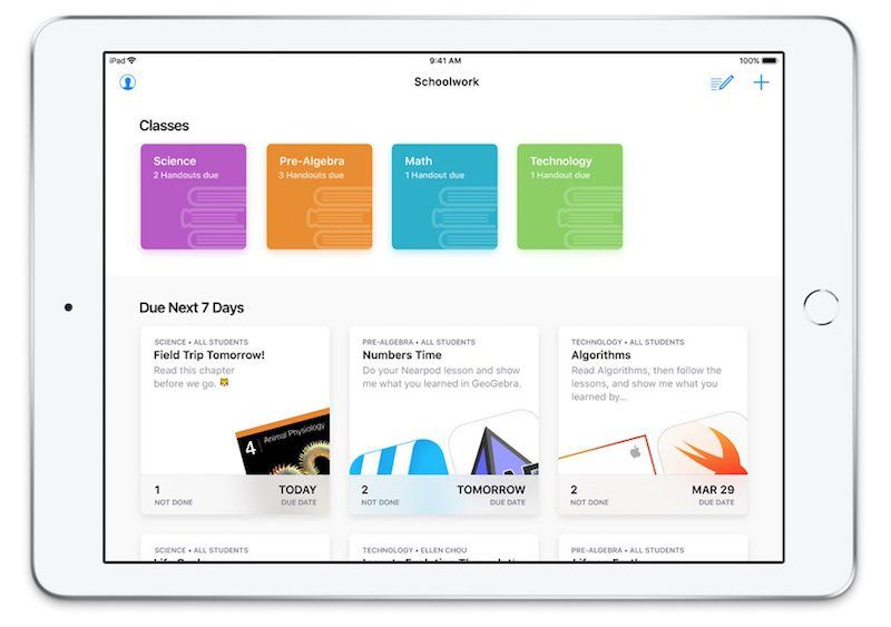 Apple's Free Schoolwork App Now Available to Teachers - MacRumors