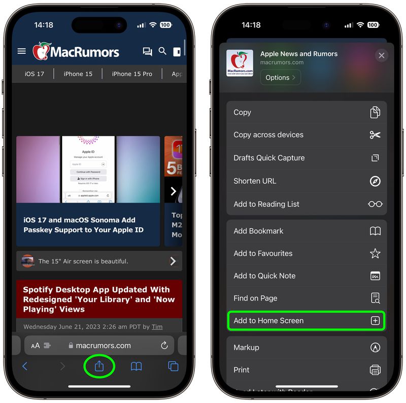 How to Add MacRumors to Your iPhone's Home Screen - MacRumors