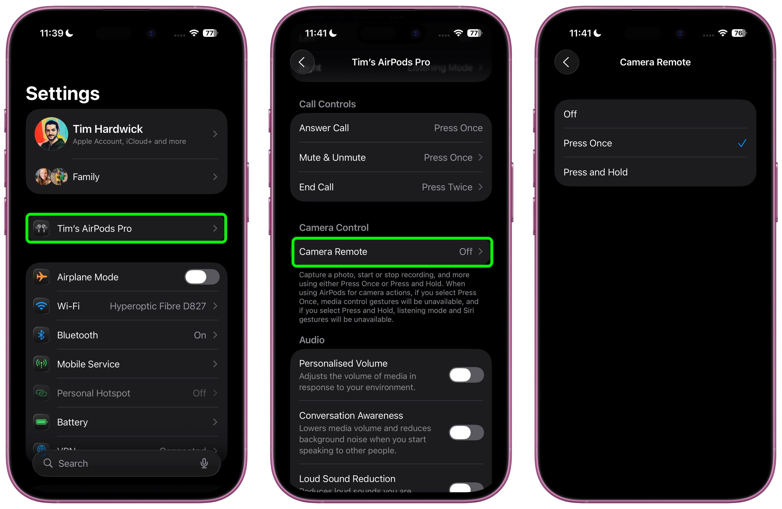 iOS 26: Remotely Control iPhone Camera With Your AirPods - MacRumors