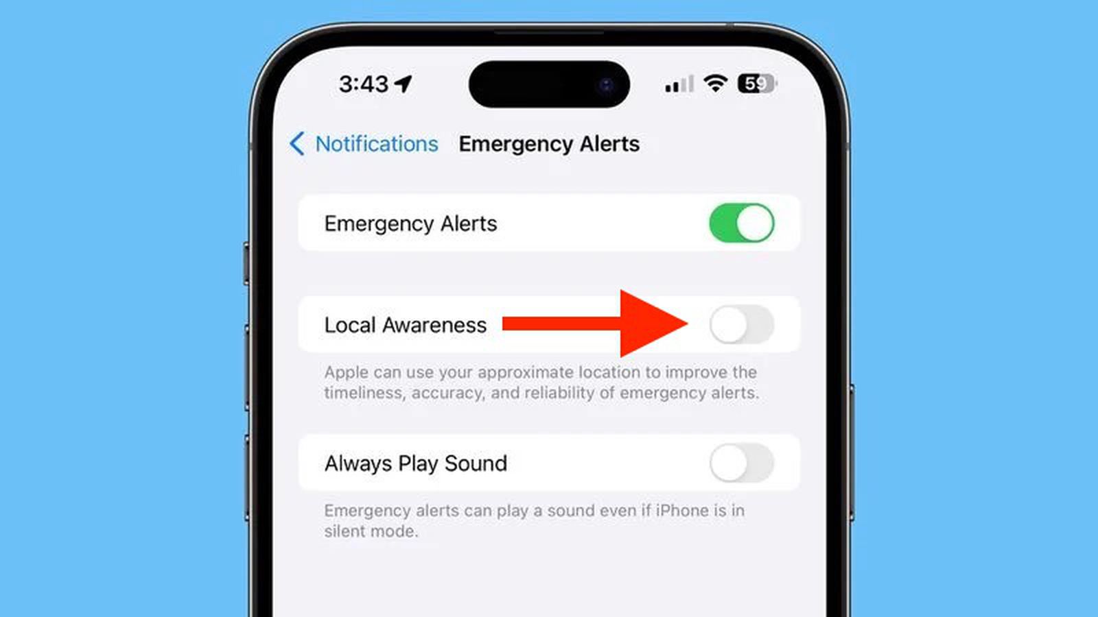 iOS 17.2: How to Improve the Reliability of Emergency Alerts - MacRumors