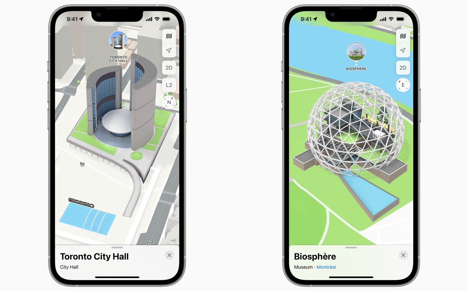 Apple Maps, 토론토, 몬트리올, 벤쿠버에 개선된 3D 지도 배포 : 클리앙