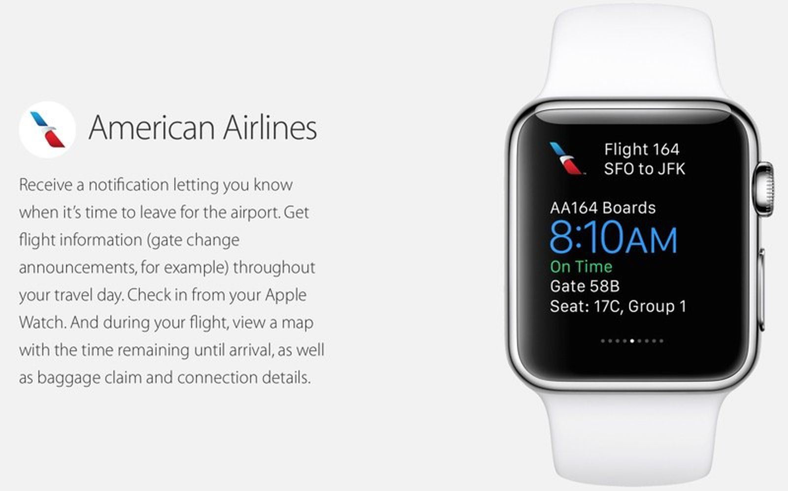 Airlines Embrace Apple Watch With Upcoming Apps - MacRumors