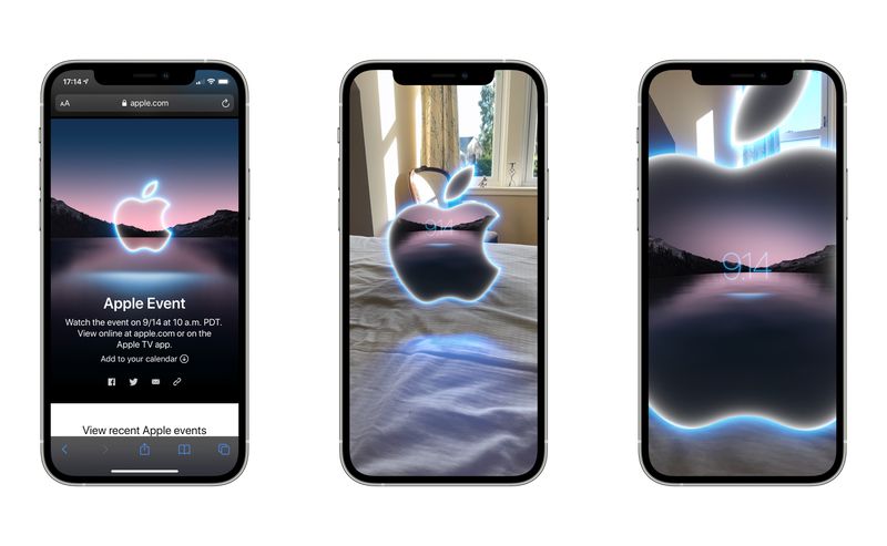 Apple's September 14 Event Page Features AR Logo on iPhone - MacRumors