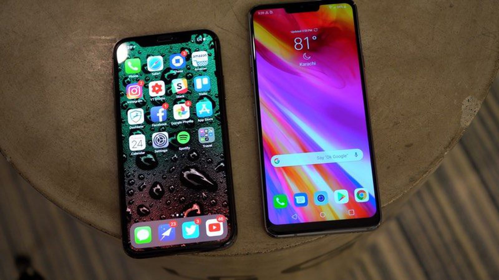Notch vs. Notch: LG's New G7 ThinQ Compared to iPhone X - MacRumors