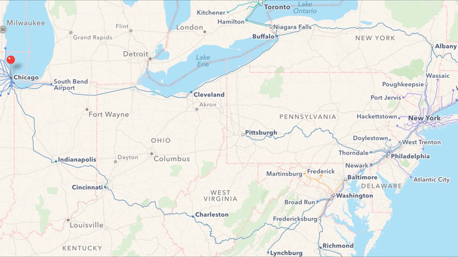 Apple Maps Adds Amtrak Routes in Northeastern U.S. and Transit ...