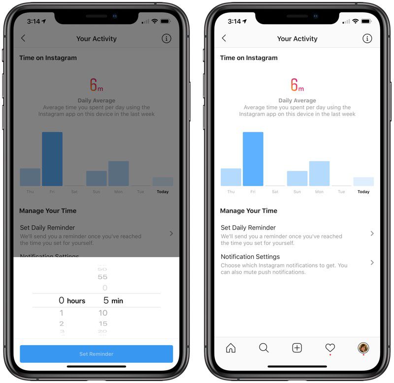 Instagram Rolling Out 'Your Activity' Feature Detailing Amount of Time ...