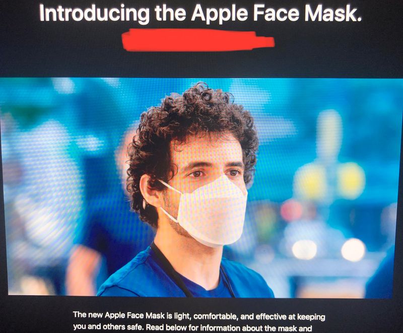Apple Designs Custom Face Mask for Corporate and Retail Employees ...