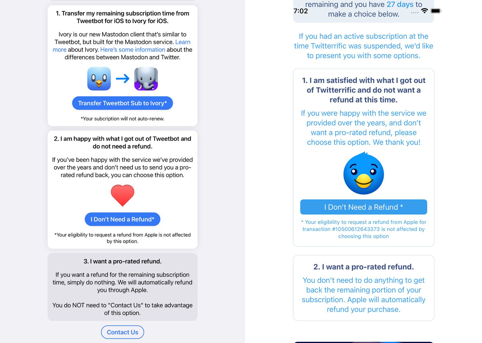 Tweetbot and Twitterrific Users Can Support the Developers by Declining Subscription Refunds ...