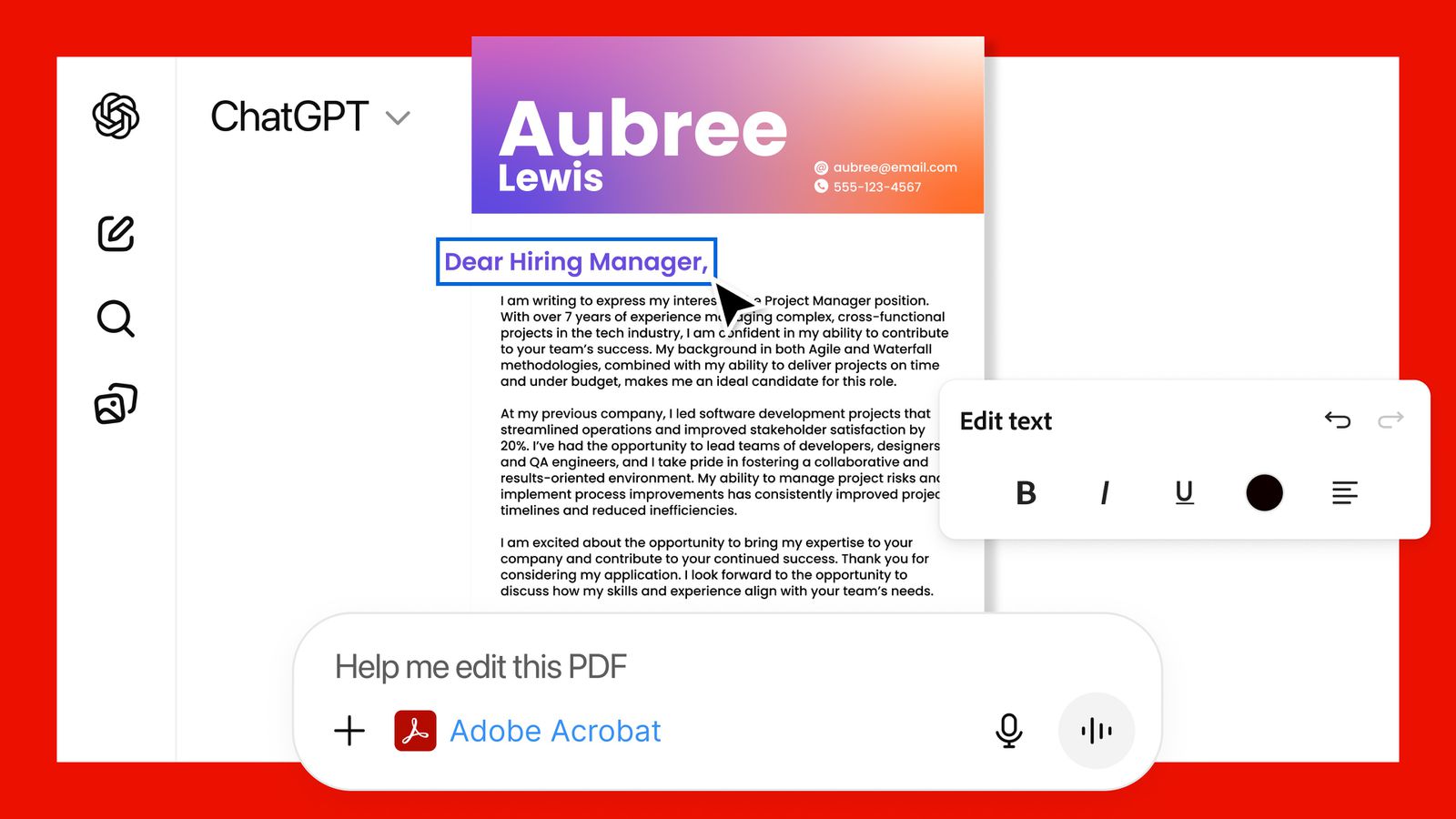 Adobe Photoshop and Adobe Acrobat Features Now Available in ChatGPT - MacRumors