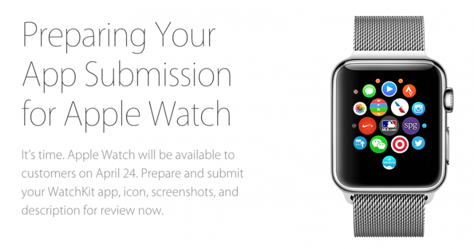 Apple Begins Accepting Apple Watch App Submissions From All Developers ...