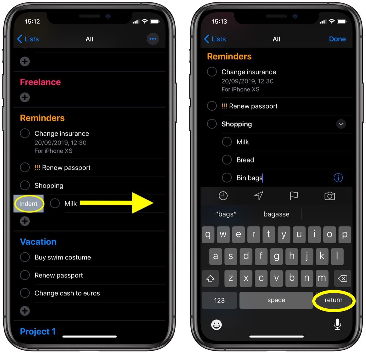 How to Add Sub-Items to a Reminder in iOS - MacRumors